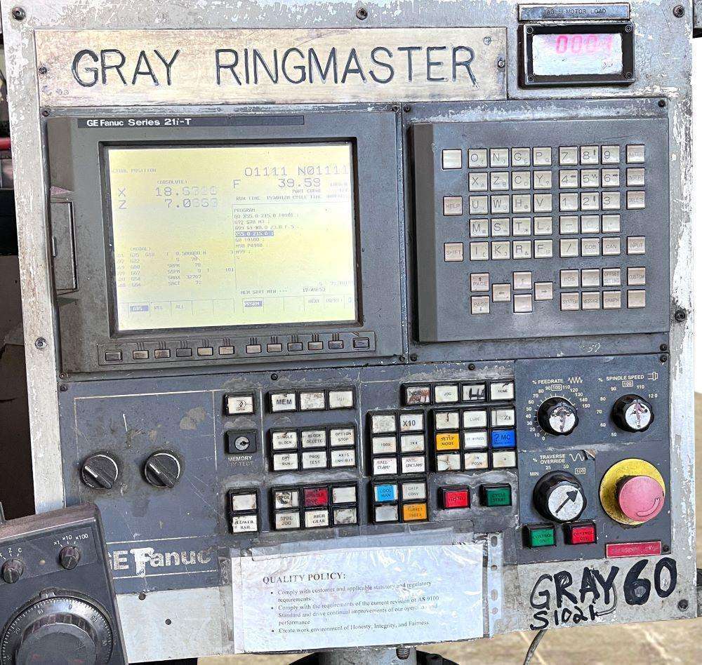 Used Gray Ringmaster 60″ CNC Vertical Boring Turning Center | Heavy ...